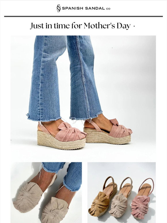 The Spanish Sandal Company: Just in time for Mother's Day 💖 | Milled