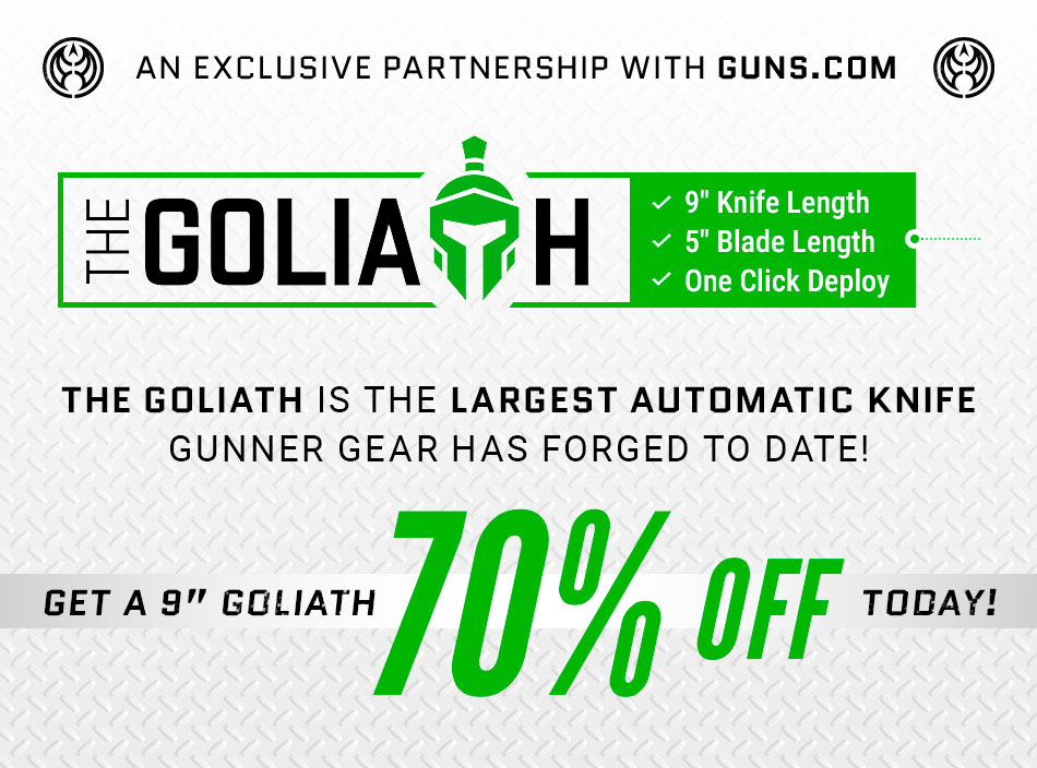 Guns.com: "Full Auto" GOLIATH 9" Knife Special (Our BIGGEST Automatic ...