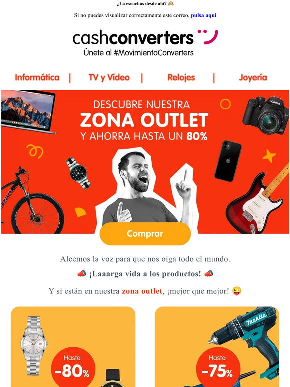 Cash Converters: Nuestra zona outlet está gritando 🙊 | Milled