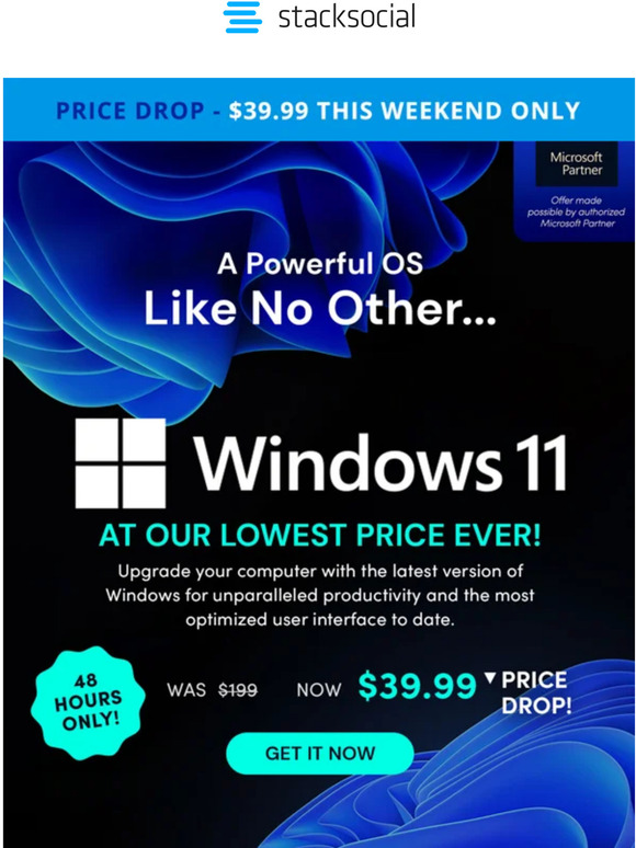 StackSocial: Major Windows 11 Price Drop Alert! 🔥 | Milled