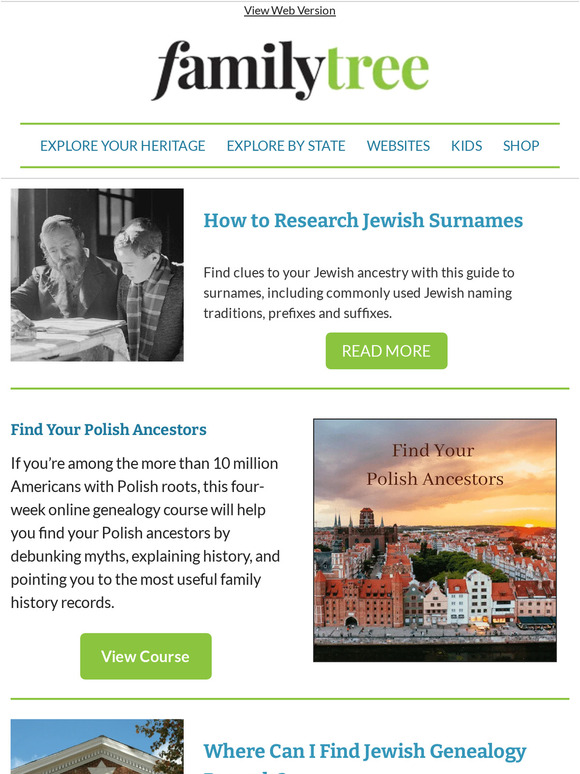 Family Tree Magazine: How to Research Jewish Surnames | Milled