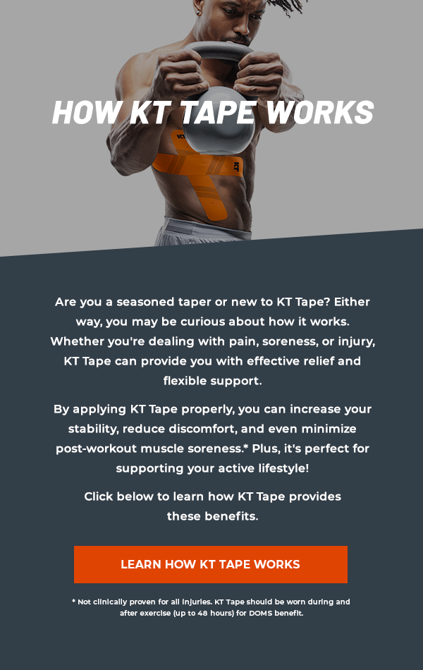 KT Tape: Get to Know KT Tape - Here's How It Works! | Milled