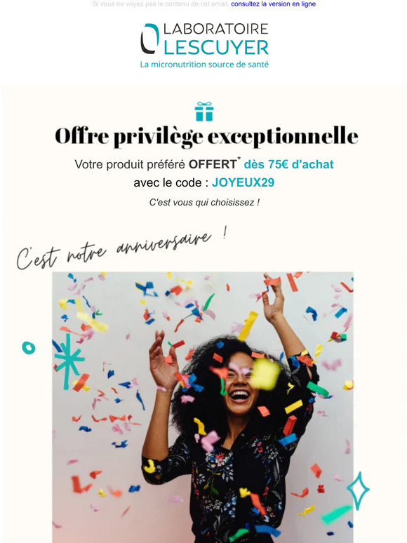 Laboratoire Lescuyer - régie: Craquez pour votre offre privilège ! | Milled