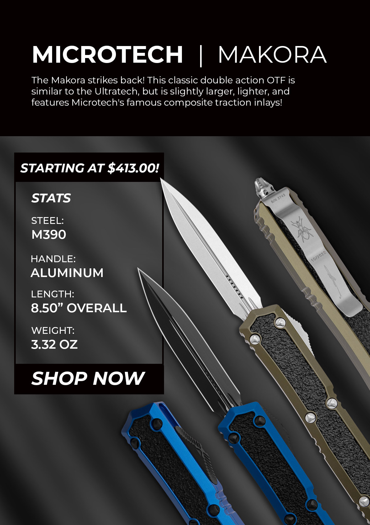 Blade HQ - Source: Microtech Makora - Legendary Design Updated! | Milled