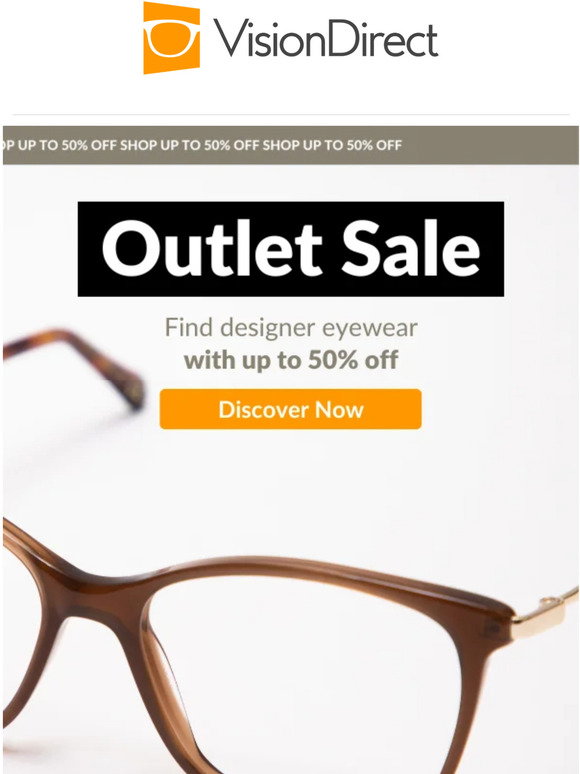 Vision Direct: —, the designer outlet is now open! | Milled