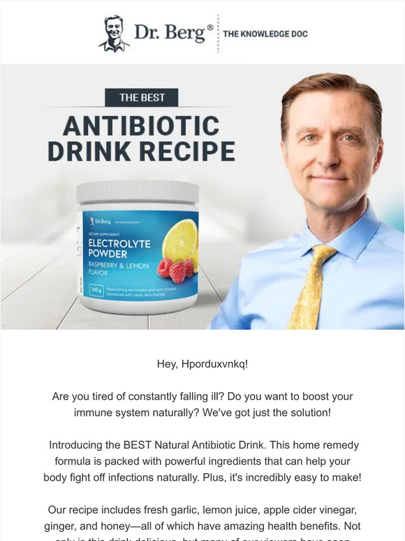 Dr. Berg: Say Goodbye to Illness with Our Powerful Home Remedy | Milled