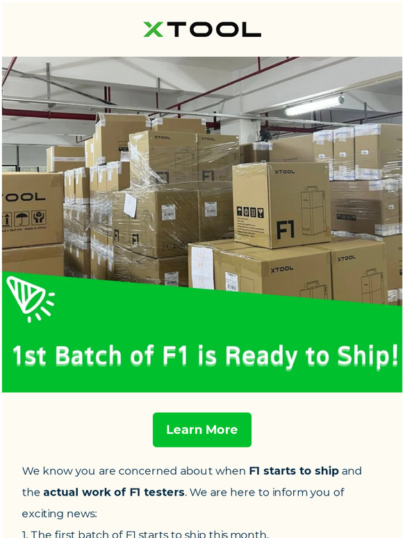 xTool: 😮 Oops! Forgot to tell you, xTool F1 is Ready to Ship! | Milled