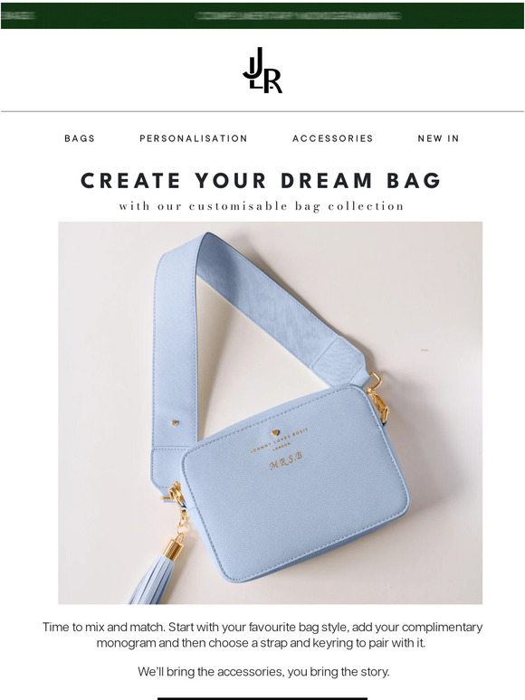 Johnny Loves Rosie: Create your dream bag: Introducing our customisable ...