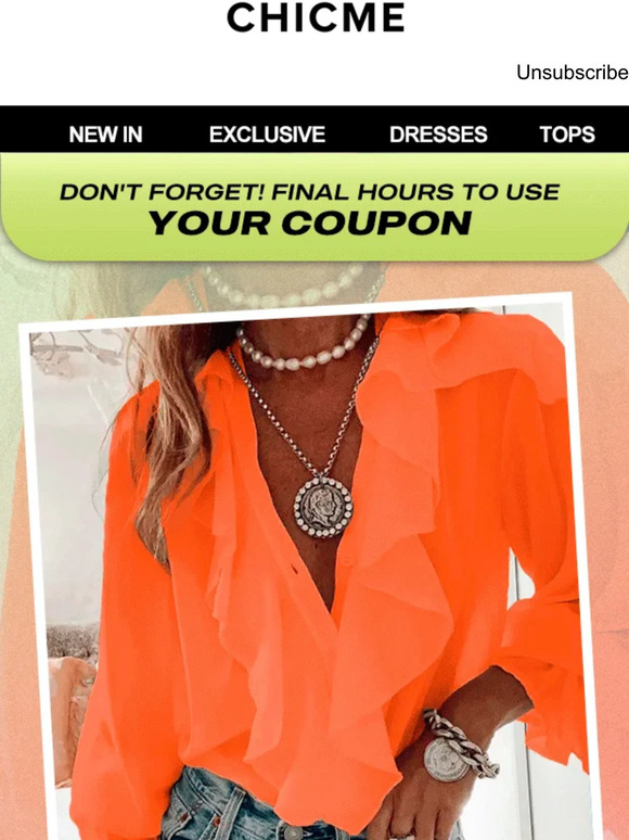 Chicme: Last call: one unused coupon expires soon! | Milled