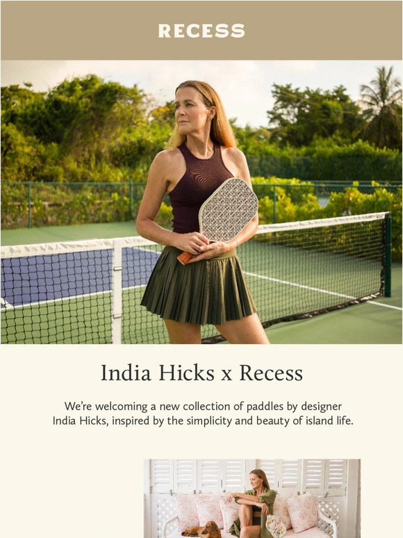 Recess Pickleball: India Hicks x Recess | Milled