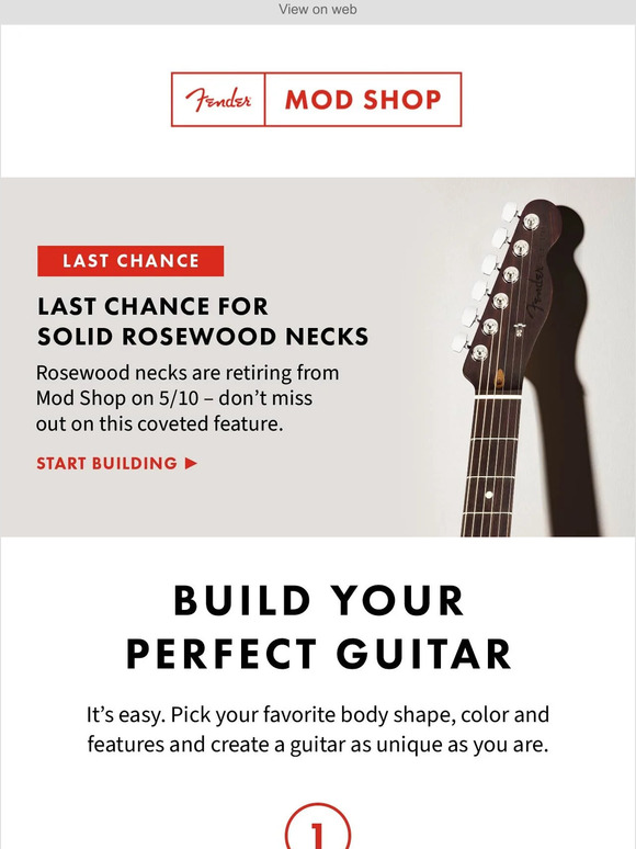 Fender UK: Mod Shop | Leaving in 2 Days: Solid Rosewood Necks | Milled