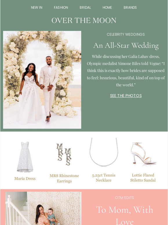 Over The Moon: Simone Biles is Married! Shop Her Look | Milled