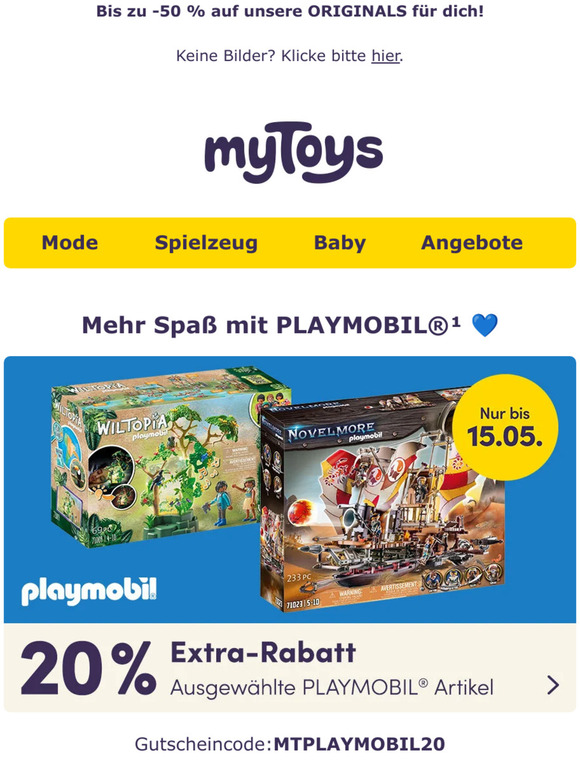 myToys: Spare 20% auf PLAYMOBIL® Highlights & entdecke Neuheiten! 😍 | Milled