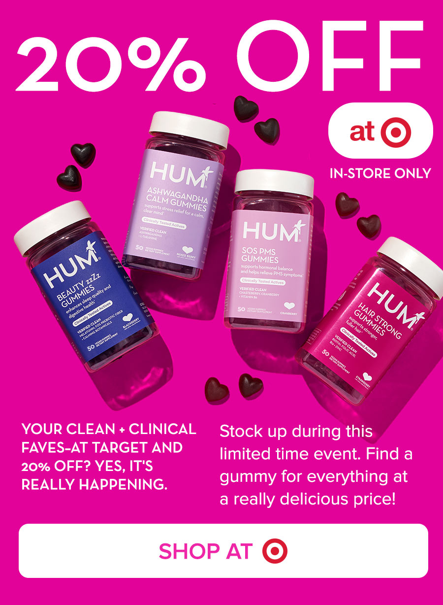 HUM Nutrition: HURRY! Take 20% off at TARGET, now! | Milled