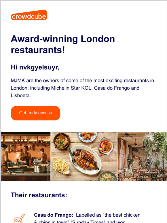 Crowdcube: Meet MJMK: Owners of Michelin-starred KOL, Casa do Frango ...