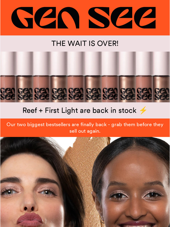 Gen See Beauty: Bestsellers are back in stock! 🎉 | Milled