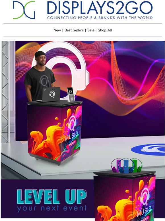 Displays2go: Portable Counters With A Digital Upgrade. | Milled