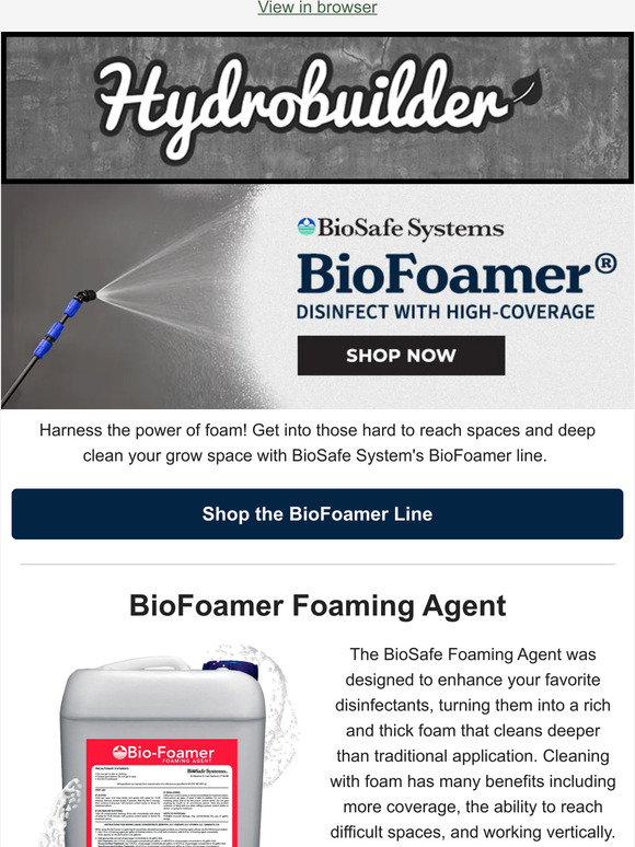 Hydrobuilder: BioFoamer 🫧🌱 The Solution to Your Toughest Cleaning ...