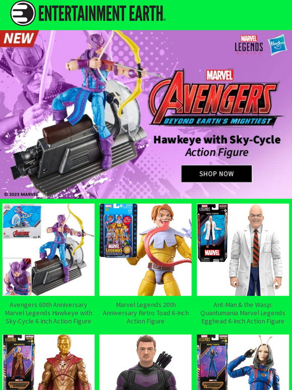 Entertainment Earth: Grab New Marvel Legends Hawkeye with Sky-Cycle ...