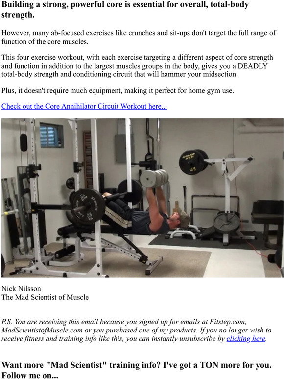 FitStep: Build a battleship-steel core... (killer circuit workout) | Milled