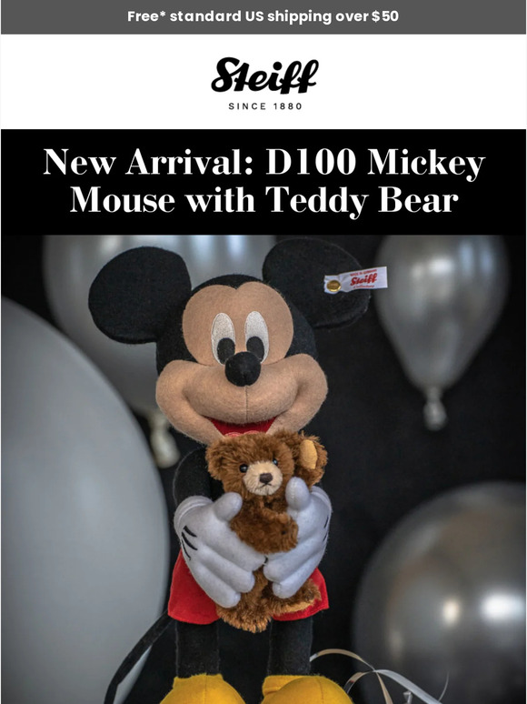 Steiff: Just in: Disney's D100 Mickey Mouse with Teddy Bear Limited ...
