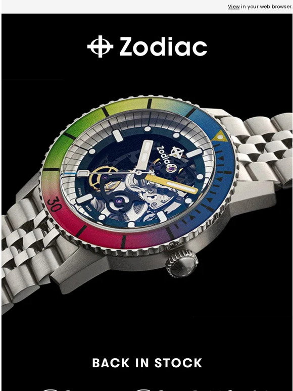 Zodiac: It's back! Super Sea Wolf Skeleton 6-15 Batch 2 is here. | Milled