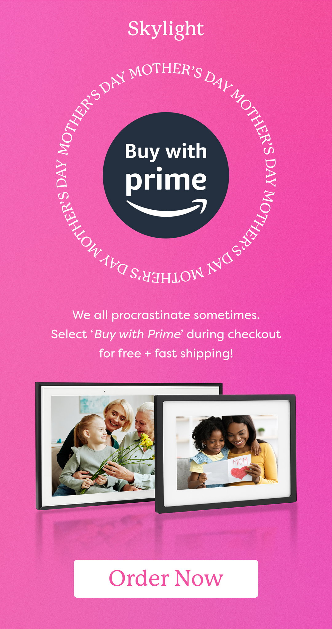 Skylight: Buy with Prime is now available on Skylight Frames | Milled