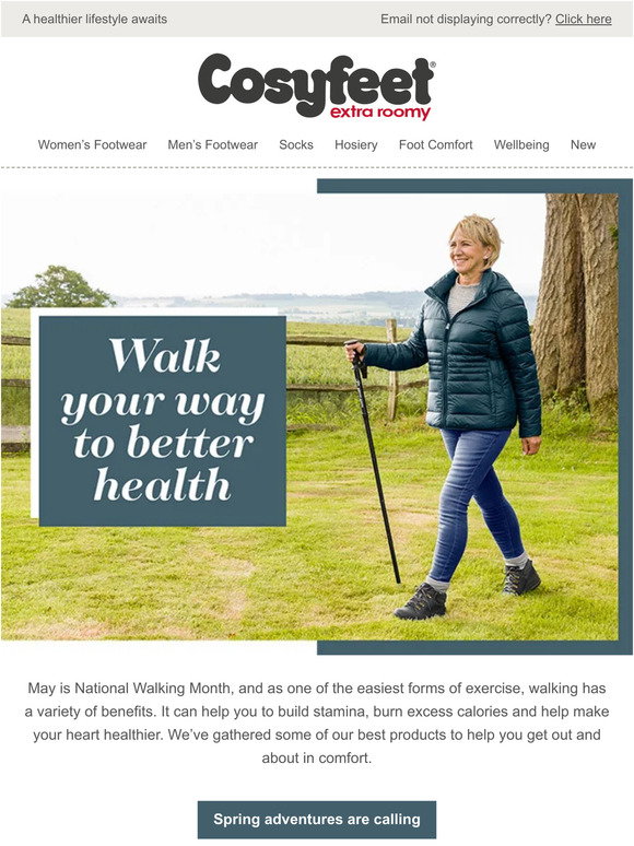Cosyfeet: Keep active and enjoy life this National Walking Month | Milled