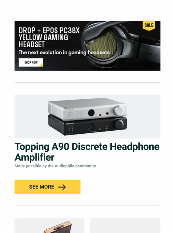 Drop: Topping A90 Discrete Headphone Amplifier, Moon Key Baby Dinosaur ...