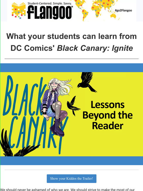 Teacher's Discovery: 3 Lesson beyond the reader: DC Comics' Black ...