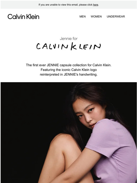 Calvin Klein: Jennie for Calvin Klein Is Here | Milled