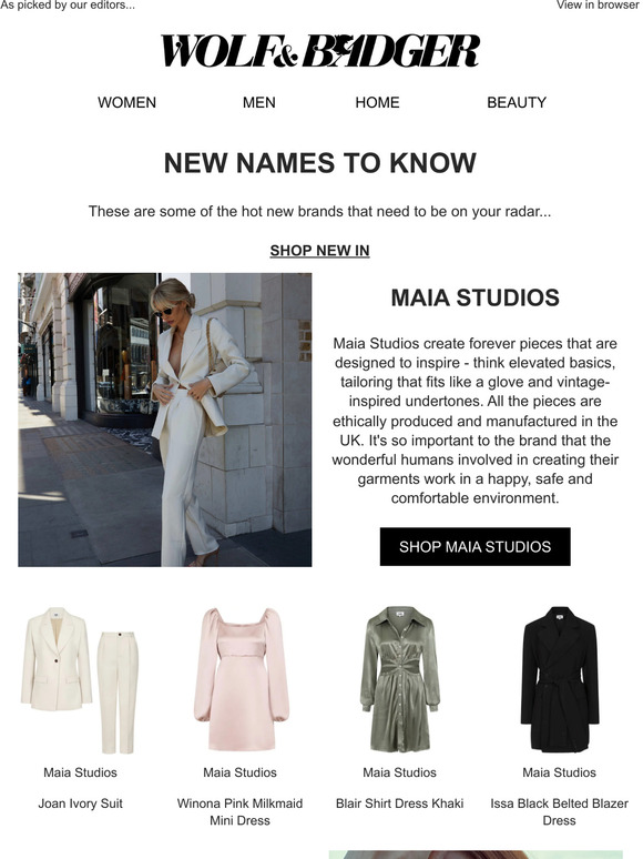 Wolf & Badger: Meet The New Brands To Know | Milled