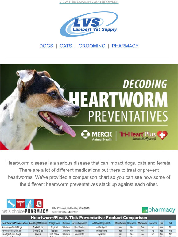 Lambert Vet Supply: — Decoding Heartworm Preventatives | Milled