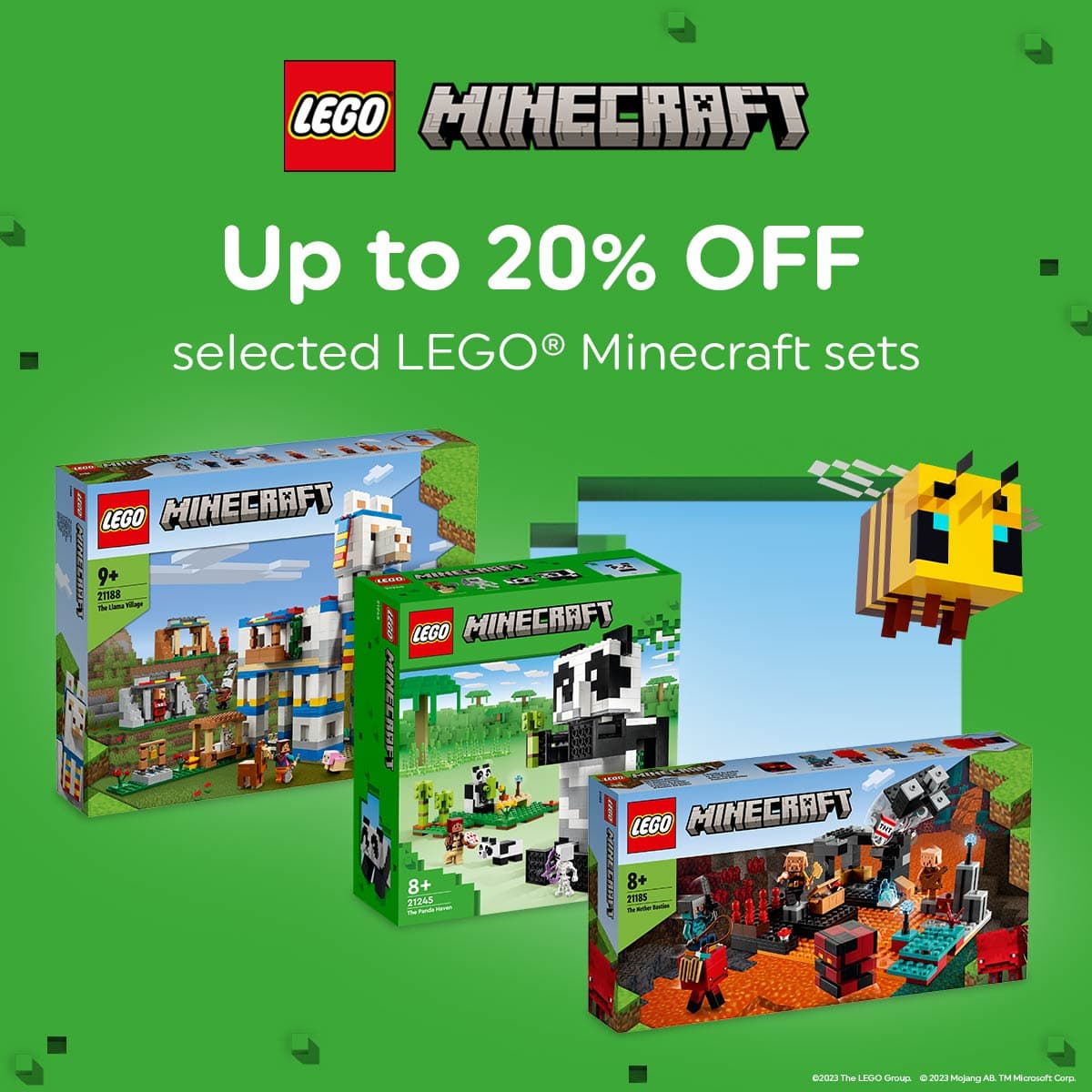 Smyths Toys: Build with LEGO Minecraft Sets! | Milled
