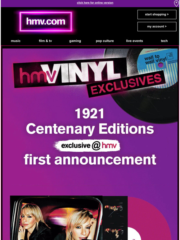 HMV: Vinyl Week Announcement! | Milled