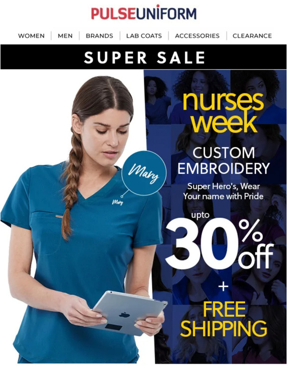 Pulseuniform: Nurses, Wear Your Name With Pride💗: upto 30% off ...