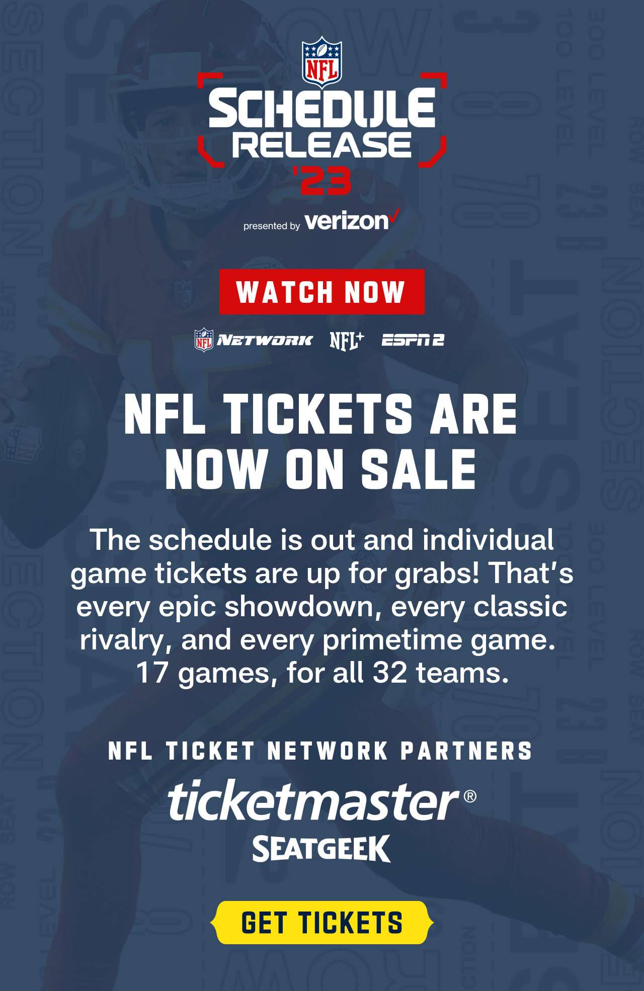 NFL Gamepass: Now Available: 2023 NFL Schedule and Single Game Tickets ...