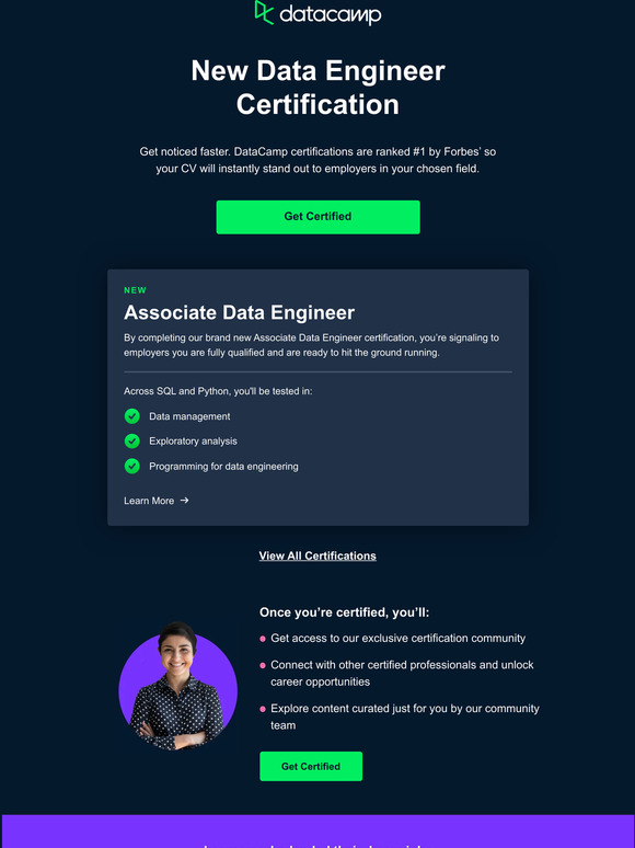 DataCamp: New: Data Engineer Associate Certification | Milled DataCamp: New: Data Engineer Associate Certification | Milled