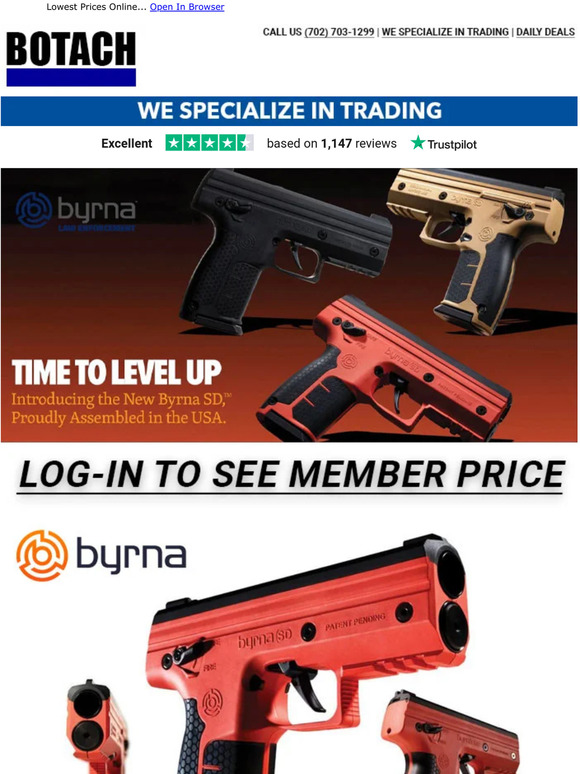 Botach Tactical: Byrna LE: The Ultimate Less-Lethal Pistols for ...