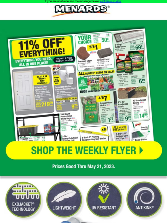 Menards: 4' Steel Garden Stake ONLY 50 Cents! PLUS New Weekly Deals ...