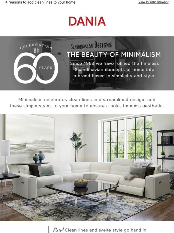 Dania Furniture: Celebrating 60 Years of Minimalism | Milled
