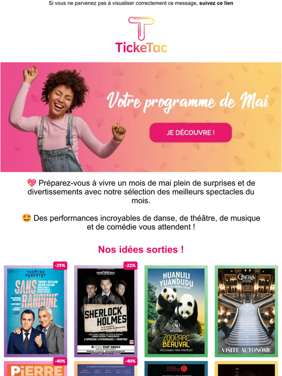 Ticketac: 😍 Les meilleurs spectacles de mai ! | Milled