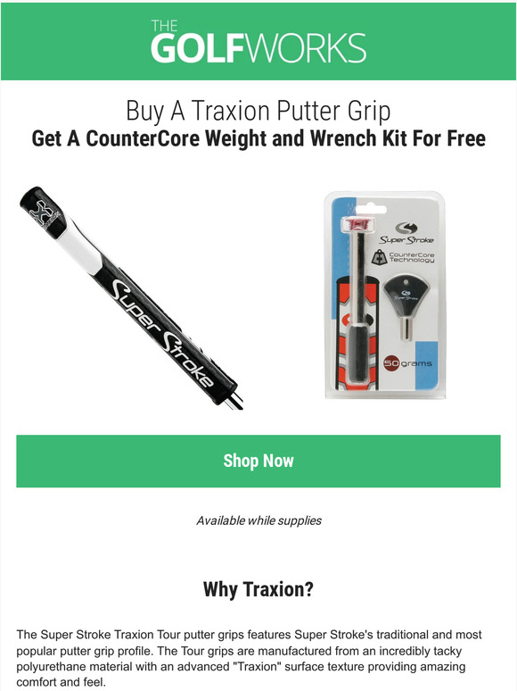 Golfworks: Introducing Super Stroke Traxion Wrist Lock Putter Grips ...