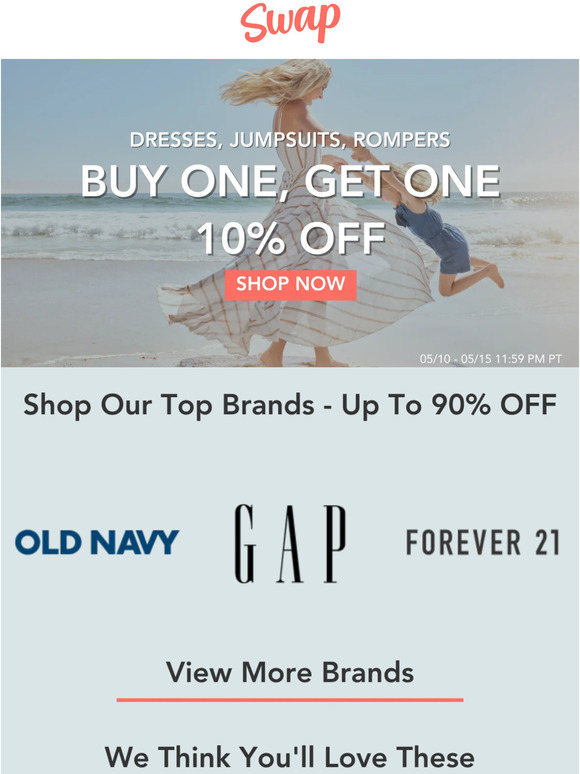 Swap: Hurry, limited time offer! Buy one dress, get one free + 10% off ...