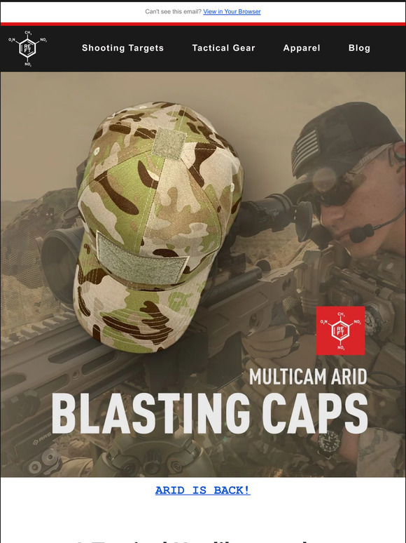 RE Factor Tactical: Blasting Cap - Multicam Arid Now Available! | Milled