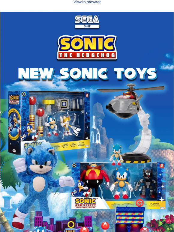 SEGA Shop: 💙 New Sonic the Hedgehog Toys 💙 | Milled