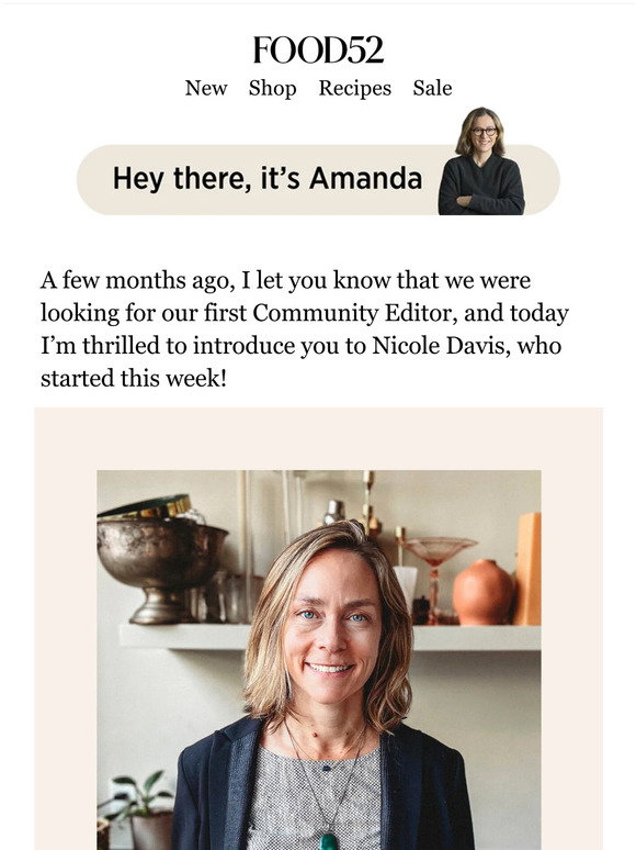 Food52: Meet our new Community Editor! | Milled