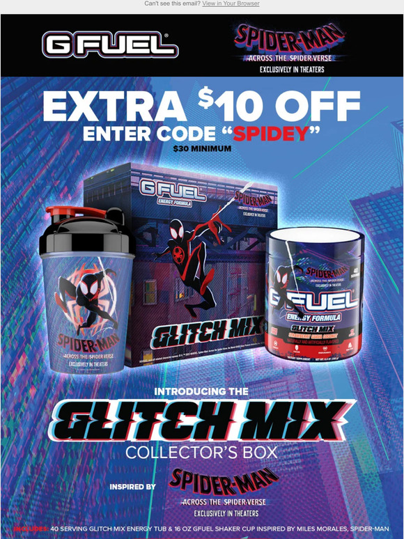 G FUEL: SPIDER-VERSE COLLECTION NOW DROPPING 🔥🕸️ | Milled