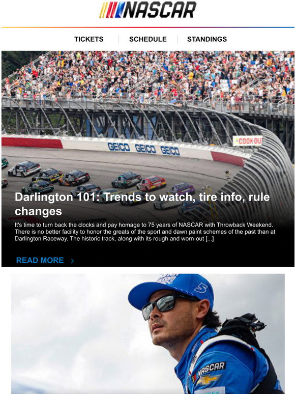 Nascar.com: Darlington Preview: Throwback Weekend, Paint Schemes and ...