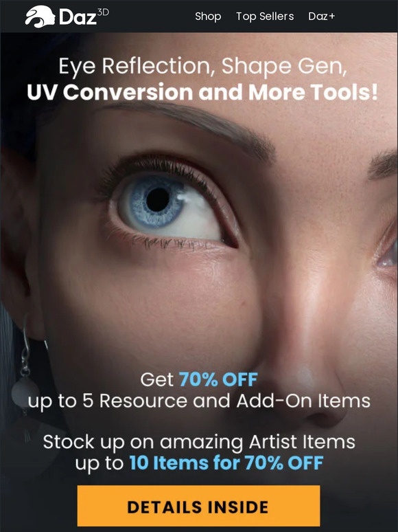 DAZ 3D: Eye Reflection, Shape Gen, UV Conversion and More Tools! | Milled